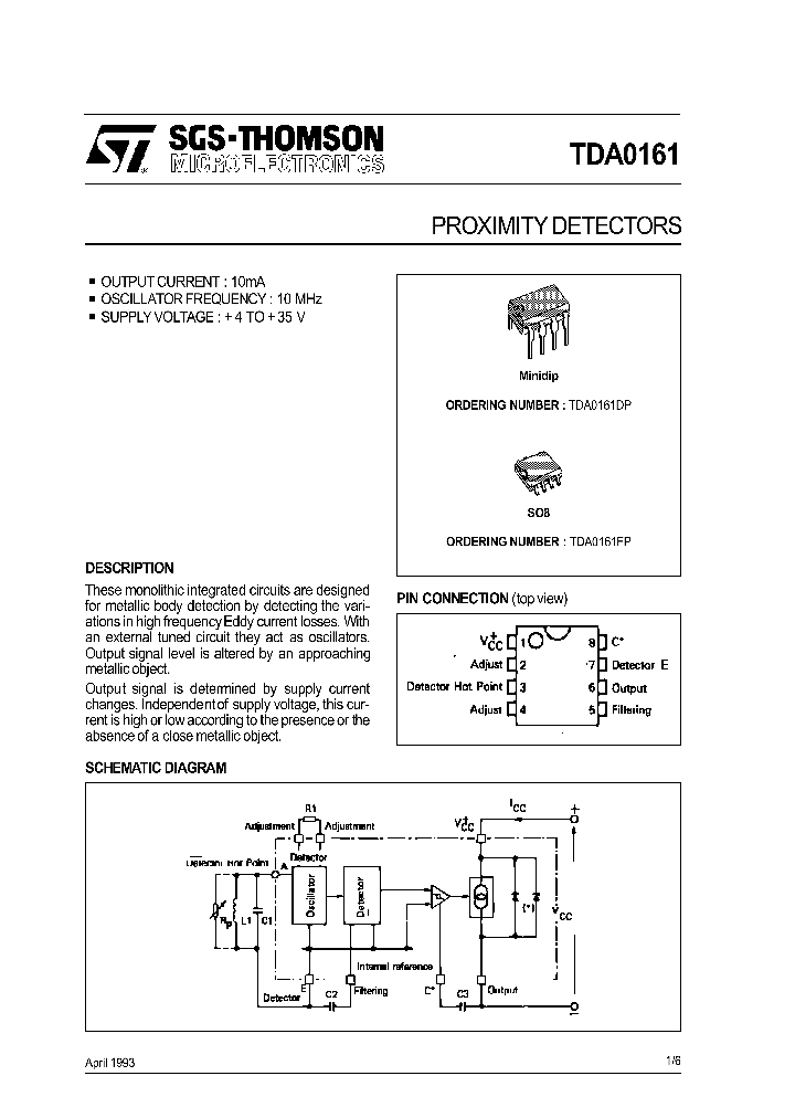 TDA0161_70138.PDF Datasheet Download --- IC-ON-LINE