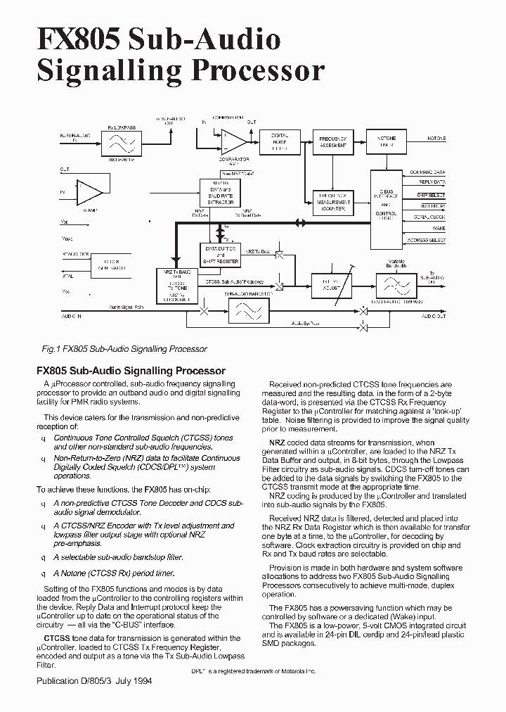 FX805LS_1243567.PDF Datasheet Download --- IC-ON-LINE