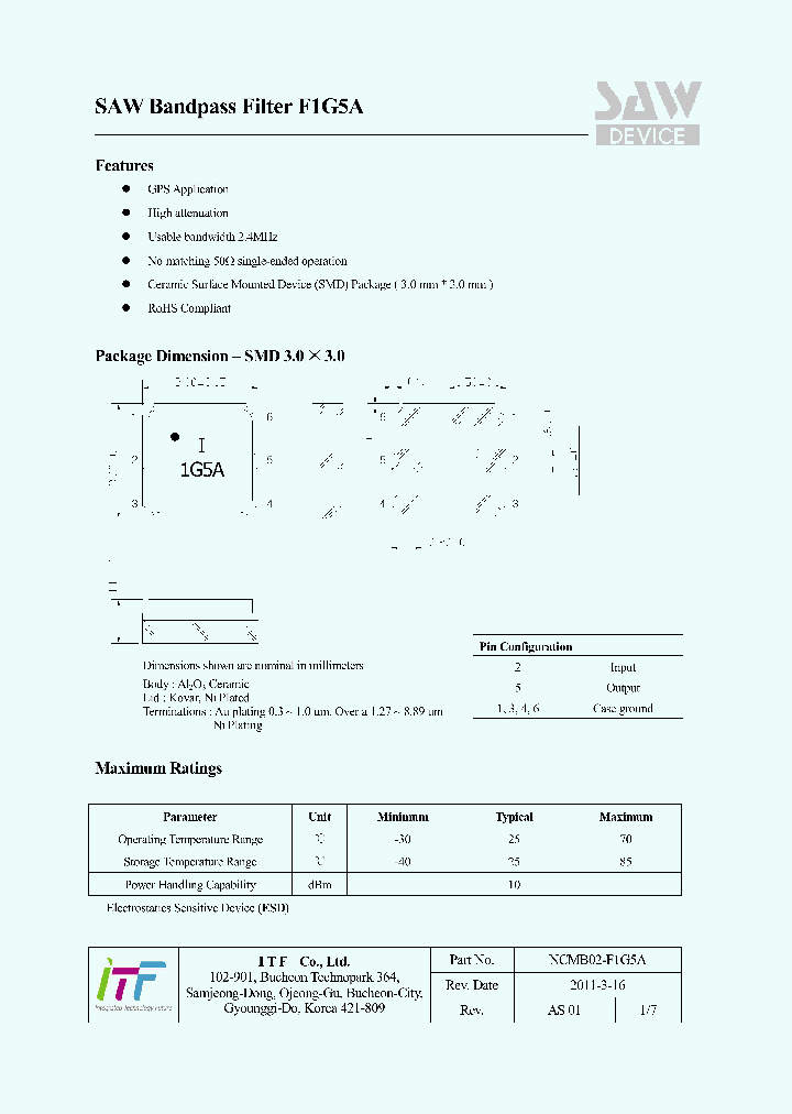 F1G5A_8165706.PDF Datasheet Download --- IC-ON-LINE